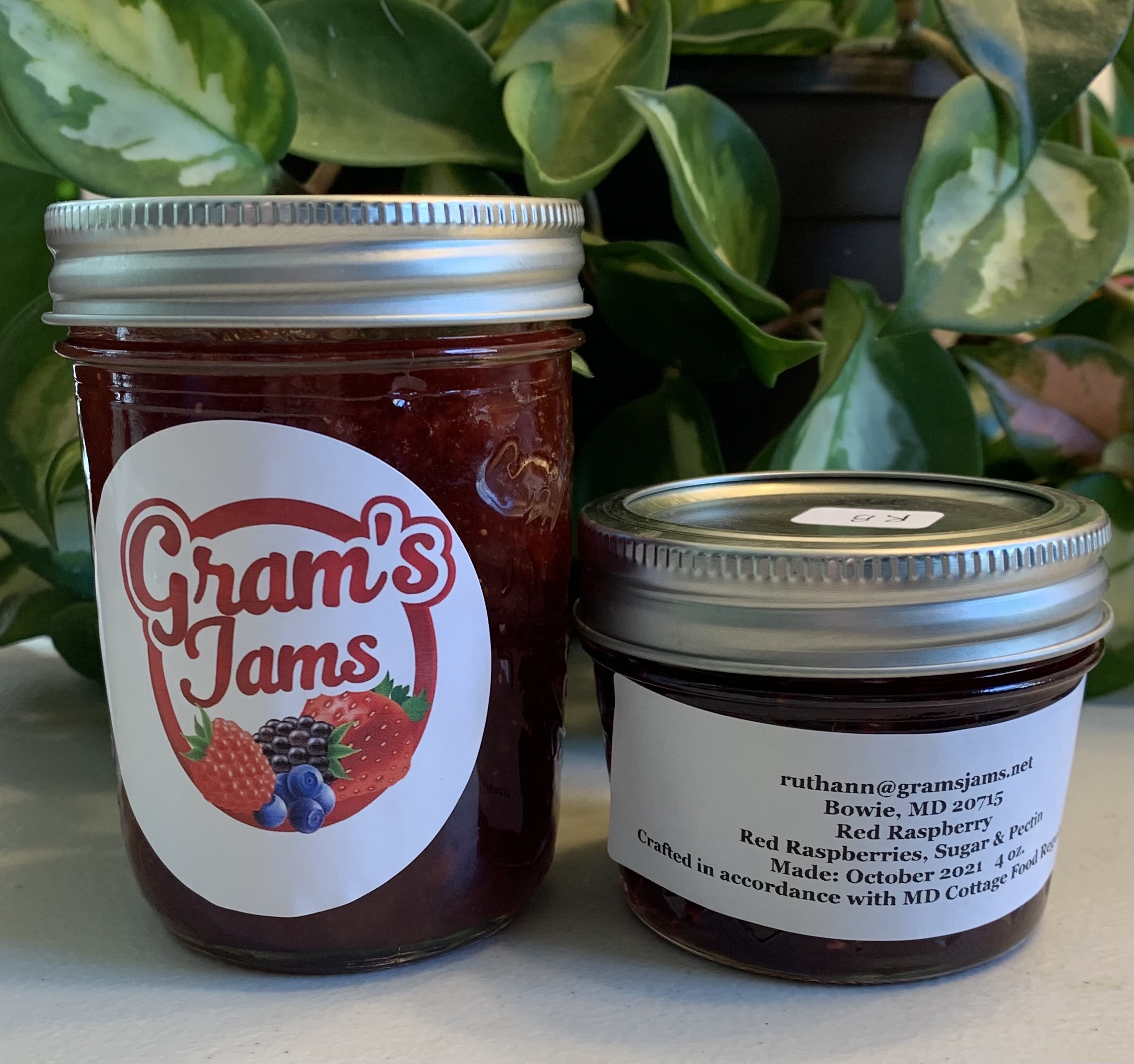 Red Raspberry Jam – Grams Jams